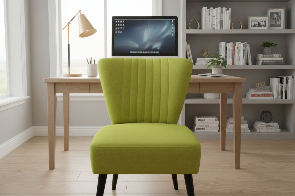 Green Fabric Chairs – Not Too Shabby